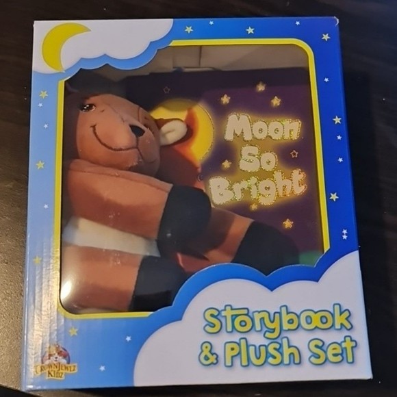 Toys | Moon So Bright Storybook Plush Set Nib | Poshmark